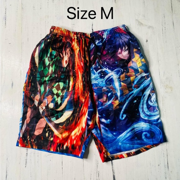 Swim | Demon Slayer Anime Graphic Mens Swim Board Shorts | Poshmark